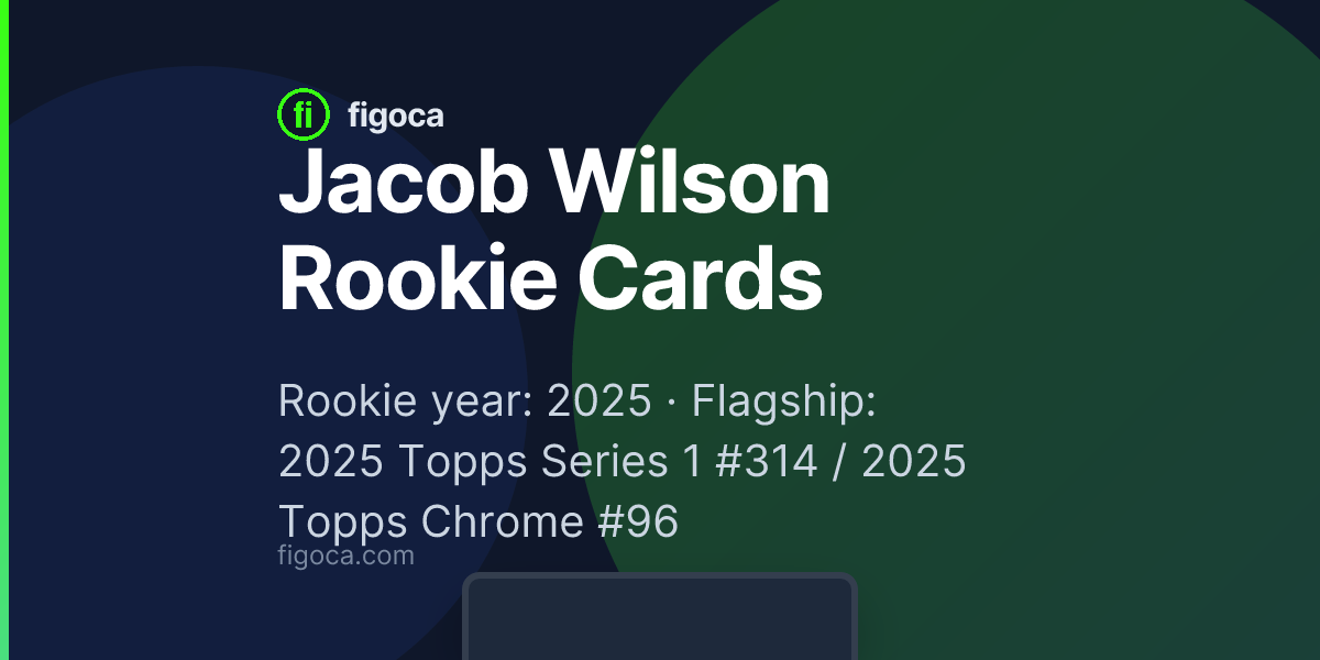 Jacob Wilson Rookie Cards: Values, Checklist & Best Picks | figoca